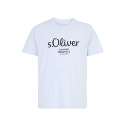 s.Oliver Men Big Sizes Shirt male size 5XL marine blue / Light blue