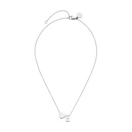 Purelei Kette 'Letter Heart E' Damen Gr&ouml;&szlig;e 50 / 55cm silber