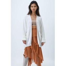 Trend Ala&ccedil;atı Stili Strickjacke Damen Gr&ouml;&szlig;e XS/XL ecru