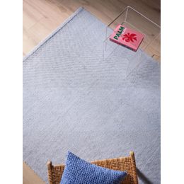 benuta Pop Baumwollteppich Joy Hellblau 200x300 cm - Moderner Kurzflor-Teppich f&uuml;r Wohnzimmer