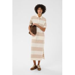 PART TWO Kleid Damen Gr&ouml;&szlig;e 38 beige / wei&szlig; Sommerkleid