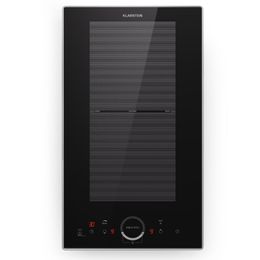 Klarstein Delicatessa Domino Prime Einbaukochfeld Induktion 2 Zonen 3500W Autark Schwarz