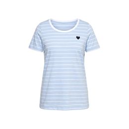 Angel Of Style Shirt Damen Gr&ouml;&szlig;e 10XL cyanblau / schwarz / wei&szlig;