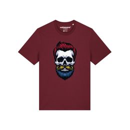 Watapparel Shirt 'Hipster Skull' Herren Gr&ouml;&szlig;e XXL bordeaux