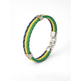 Nemomatheo Armband 'Tifoso Brasilien' Damen Gr&ouml;&szlig;e 18/23 cm bunt