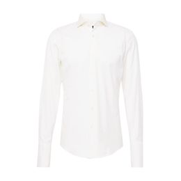 BOSS Business Shirt 'H-Hank' male size 38 natural white