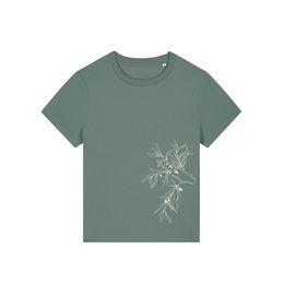 Life-tree Shirt 'Olive Branch' Damen Gr&ouml;&szlig;e M t&uuml;rkis