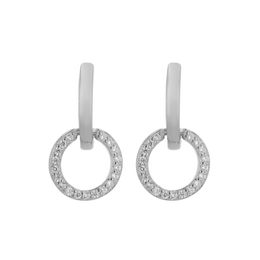 Akzent Ohrringe '"Holly" aus 925 Sterlingsilber, rhodiniert, langlebig' Damen Gr&ouml;&szlig;e One Size silber
