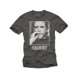 Makaya Shirt 'Find What You Love' Herren Gr&ouml;&szlig;e XL grau