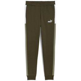 Puma Sporthose 'Puma Ess Block Sweatpants' Jungen Gr&ouml;&szlig;e 164 gr&uuml;n