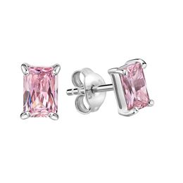 Firetti Ohrringe Damen Gr&ouml;&szlig;e One Size rubinrot / silber