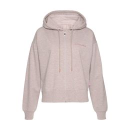 Lascana Sweatjacke Damen Gr&ouml;&szlig;e XS/S beige / pink