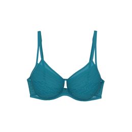 Triumph B&uuml;gel-BH ' Red Label Triumph Signature Sheer ' Damen Gr&ouml;&szlig;e 90 blau / t&uuml;rkis / petrol