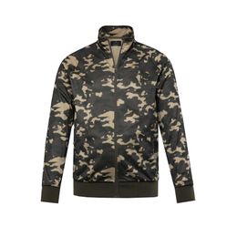 JAY-PI Zip-Up Hoodie male size XXL Cappuccino / Dark brown / Black