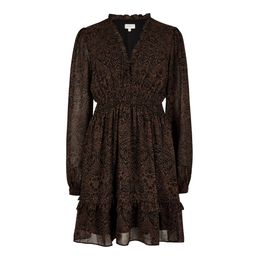 Apricot Kleid Damen Gr&ouml;&szlig;e 44 braun / schwarz Sommerkleid