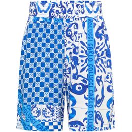 Carlo Colucci Shorts 'Fedrigotti' Herren Gr&ouml;&szlig;e 33 royalblau / wei&szlig;