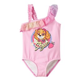 name it Badeanzug 'Paw Patrol' M&auml;dchen Gr&ouml;&szlig;e 110/116 cognac / pink / wei&szlig;