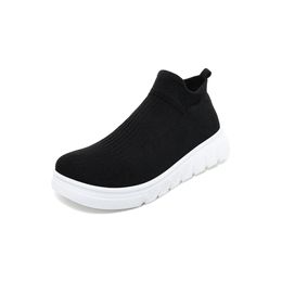HUSKSWARE Slip-Ons 'Unisex Wide-Toe Sockenschuhe f&uuml;r Damen und Herren, leichte Flyknit-Sneaker mit breiter Zehenbox, bequeme Freizeitschuhe' male size