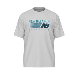 New Balance T-Shirt Herren Gr&ouml;&szlig;e M blau / dunkelgr&uuml;n / wei&szlig;
