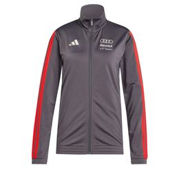 ADIDAS PERFORMANCE Athletic Zip-Up Hoodie 'Audi Formula One Team DNA' female size XS/S Red / Black / White