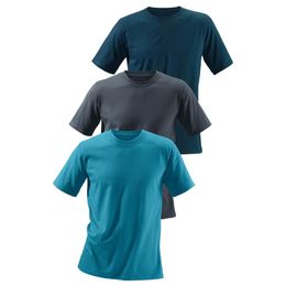 H.i.s Em T-Shirt Herren Gr&ouml;&szlig;e L/XL t&uuml;rkis / rauchblau / petrol