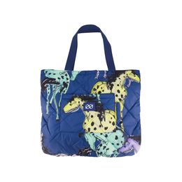 Lauras&oslash;n Shopper Damen Gr&ouml;&szlig;e 1 indigo / hellgelb / mint / pastelllila