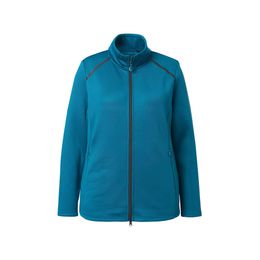 Ulla Popken Zip-Up Hoodie female size L/XL Petrol / Black