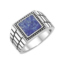 Giorgio Martello Milano Ring Herren Gr&ouml;&szlig;e 64 saphir / silber