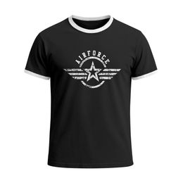 Neverless Shirt 'Airforce Wings' male size XXL Black