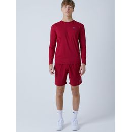 Sportkind Funktionsshirt 'Crew Neck Long Sleeve Shirt' Jungen Gr&ouml;&szlig;e 158 bordeaux