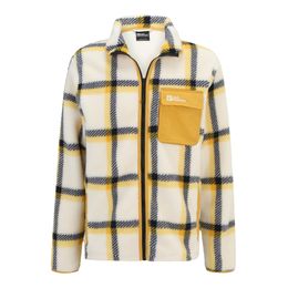 Jack Wolfskin Funktionsfleecejacke Herren Gr&ouml;&szlig;e L gelb / pastellgelb / schwarz / offwhite