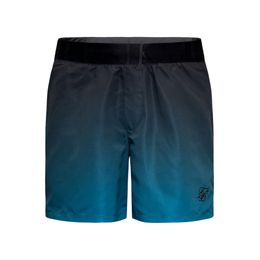SikSilk Badeshorts Herren Gr&ouml;&szlig;e XXL cyanblau / schwarz