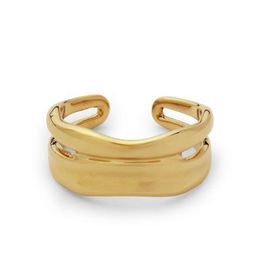 LANDS' END Wasserfester, verstellbarer Stapelring f&uuml;r Damen, Damen, size: regular, Gelb, by Lands' End