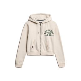 Superdry & Co Zip-Up Hoodie female size S Beige