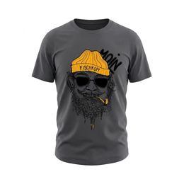 Karlskopf Shirt 'FISCHKOPP' Herren Gr&ouml;&szlig;e XXL anthrazit