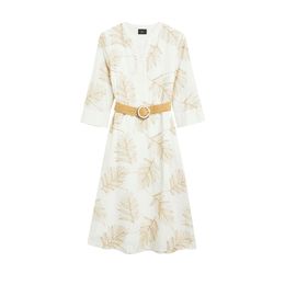 s.Oliver Kleid Damen Gr&ouml;&szlig;e 34 ecru / gold Sommerkleid