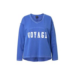 Ulla Popken Sweatshirt female size 9XL/10XL Dark blue / White