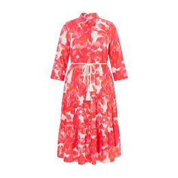 MIAMODA Blusenkleid Damen Gr&ouml;&szlig;e 46 pink Sommerkleid
