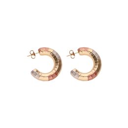 Gaya Ohrringe Damen Gr&ouml;&szlig;e One Size gold / rosegold / hellgrau