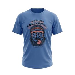 Karlskopf Shirt 'FISCHKOPP' Herren Gr&ouml;&szlig;e L blau