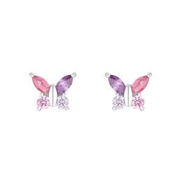 Amor Ohrstecker M&auml;dchen Gr&ouml;&szlig;e One Size lila / rosa / silber