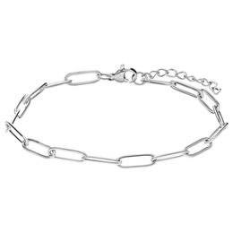 Lucardi Armband Damen Gr&ouml;&szlig;e 19 silber