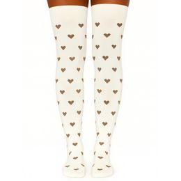 Lycille Over the Knee Socks female size 37/41 Cream