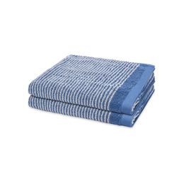 ROSS Handtuch 'Stripes' Damen Gr&ouml;&szlig;e 70 x 140 blau