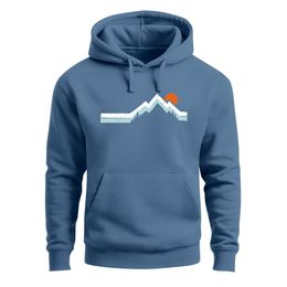 Neverless Sweatshirt 'Mountain Sun' Herren Gr&ouml;&szlig;e 4XL blau