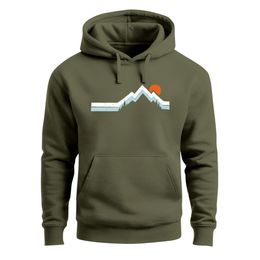 Neverless Sweatshirt 'Mountain Sun' Herren Gr&ouml;&szlig;e L gr&uuml;n
