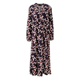 Aniston Casual Kleid Damen Gr&ouml;&szlig;e 44 aubergine / pastellpink / karminrot Sommerkleid