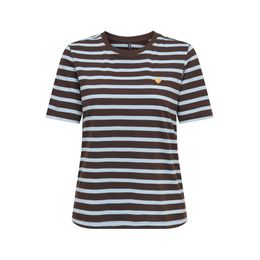 Only T-Shirt 'ONLHAPPY' Damen Gr&ouml;&szlig;e XS hellblau / braun