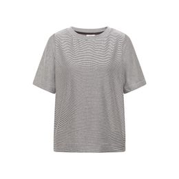 Cecil T-Shirt Damen Gr&ouml;&szlig;e L mokka / wei&szlig;