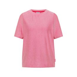 Cecil T-Shirt Damen Gr&ouml;&szlig;e M pink / wei&szlig;